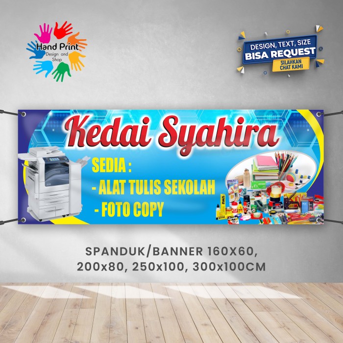 SPANDUK BANNER Toko ATK Warung B Ukuran 300x100 CM | Lazada Indonesia