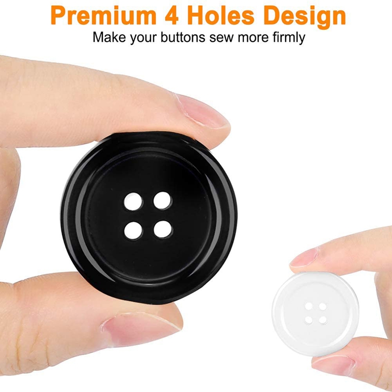 160 Pcs Sewing Buttons Kit Sewing Flatback Resin Button with ...