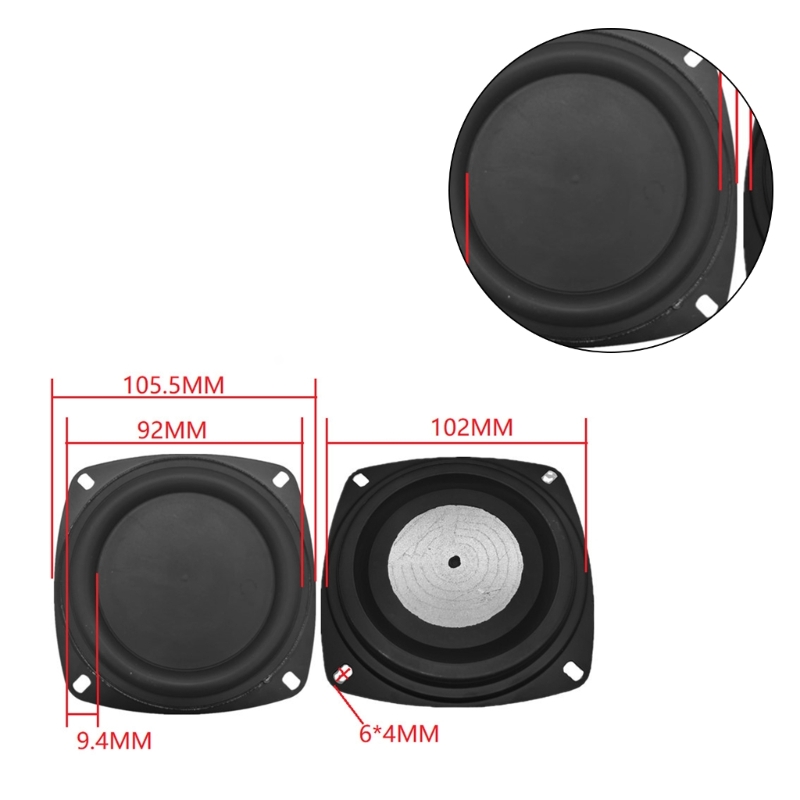 Bass Radiator Speaker Diaphragm Auxiliary Strengthen Bass Membrane ...