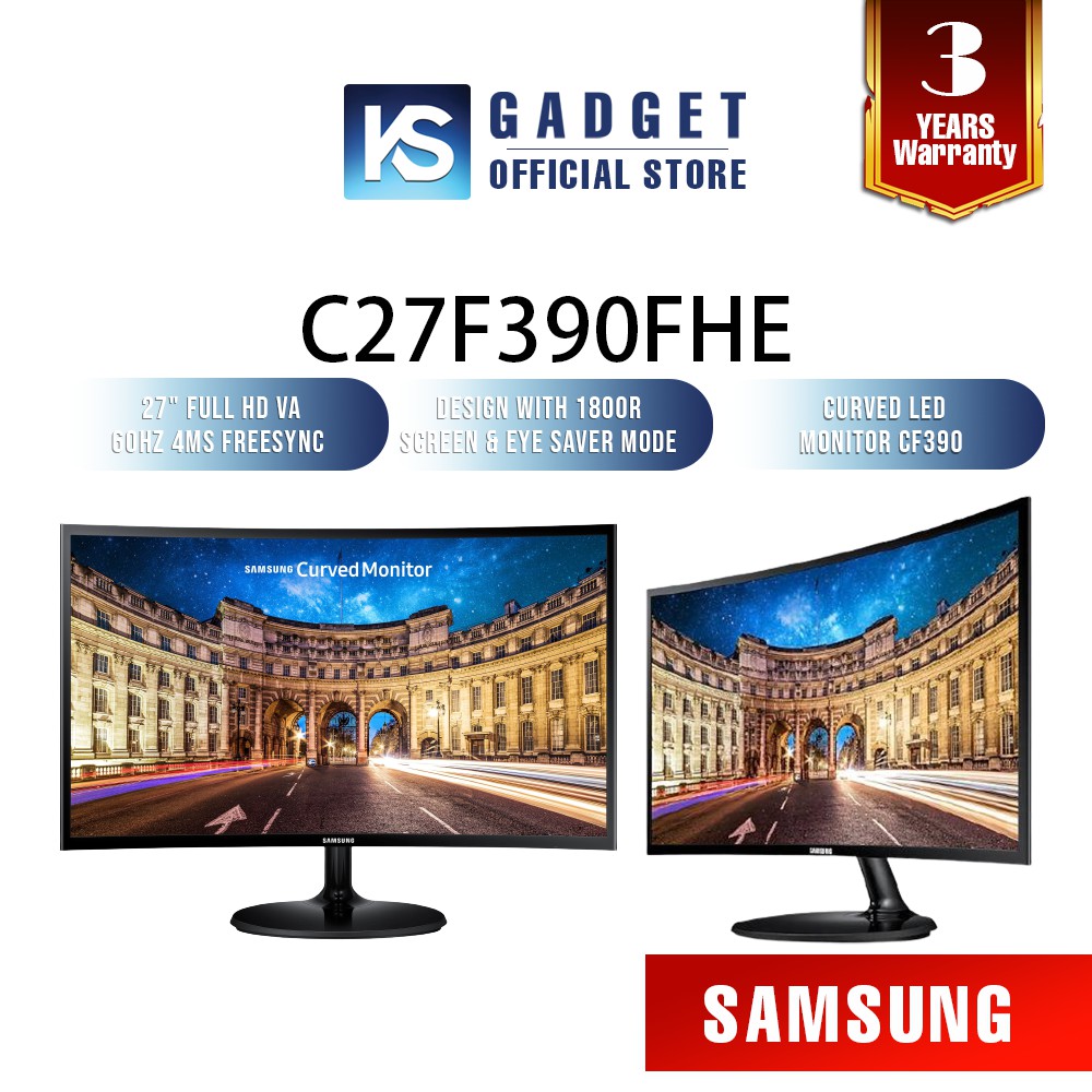 Samsung C27F390FHE / LC27F390FHE 27" Full HD VA 60Hz 4ms FreeSync ...