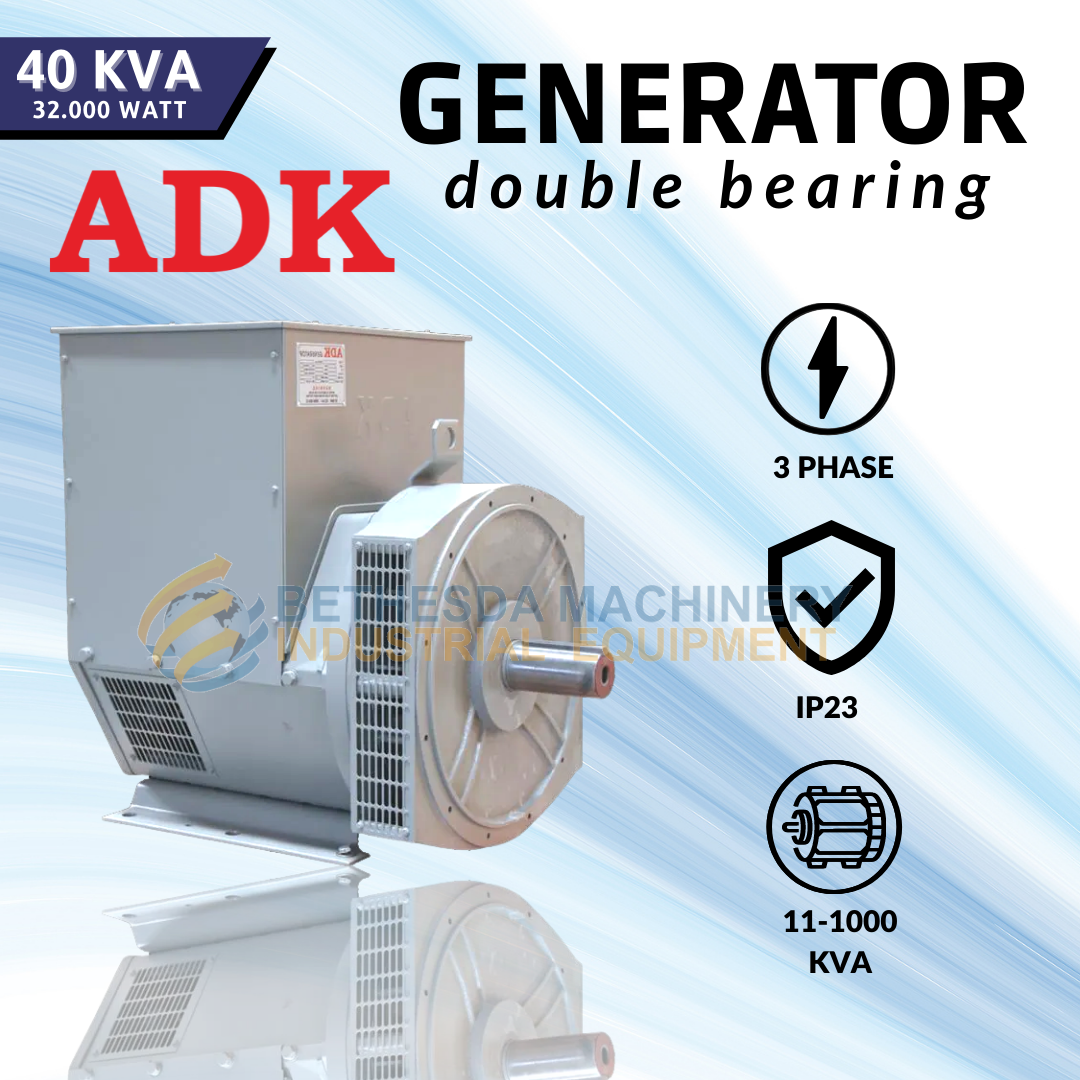 Generator ADK 40 kva, alternator double bearing 32 kw | Lazada Indonesia