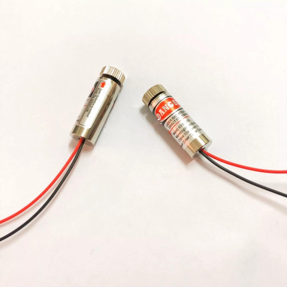 12mm 5mw red module 650nm red adjustable focal 3V-4.5V dot shaped cross ...