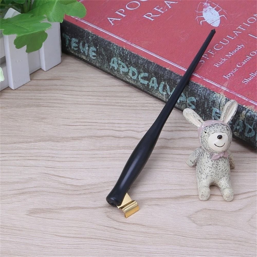Simple Solid Oblique Dip Pen Holder Antique Art Drawing Calligraphy Pen ...