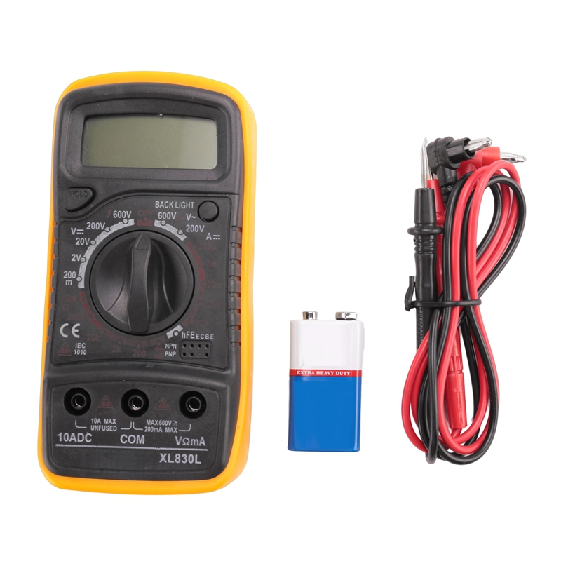 Digital Multimeter Voltmeter Tester Multi Meter Backlight LCD ...