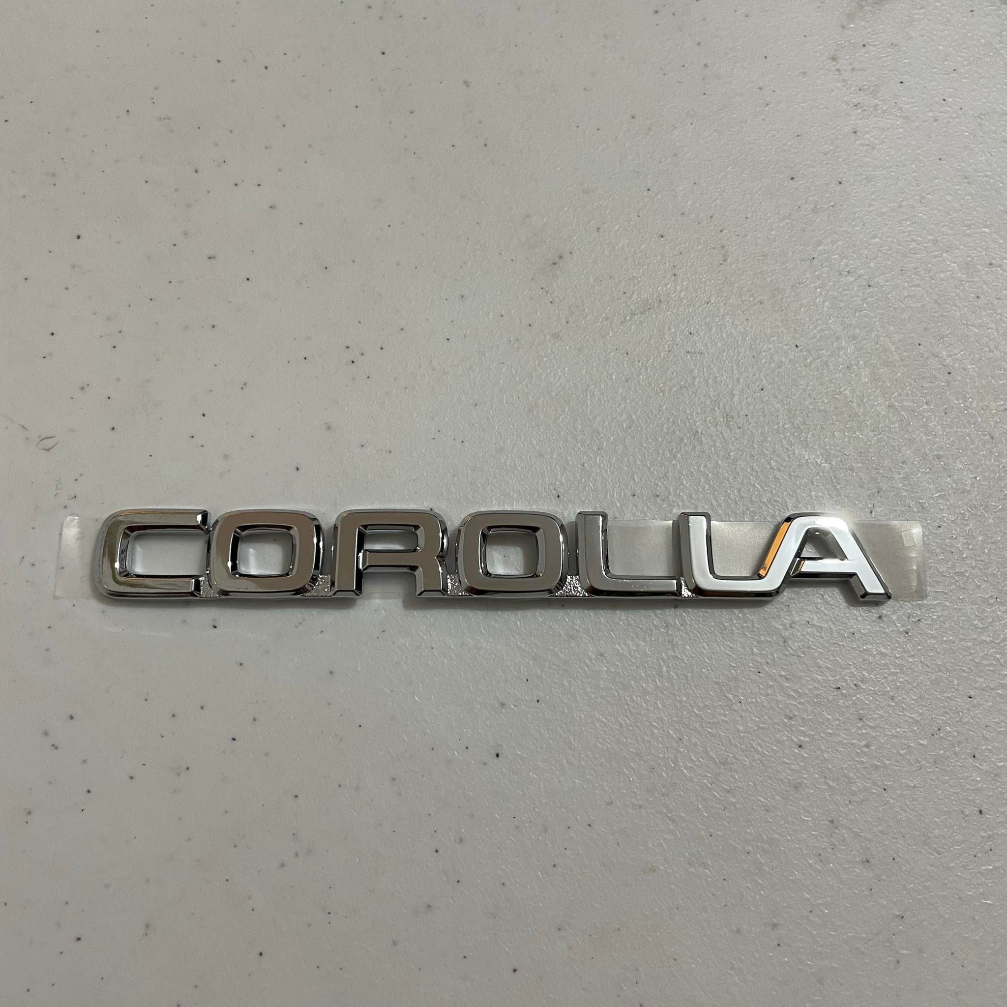ORIGINAL TOYOTA COROLLA 1998-2001 "COROLLA" EMBLEM | Lazada PH