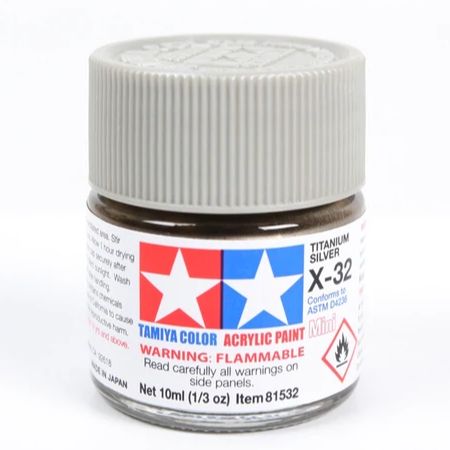 Tamiya X-32 TITANIUM SILVER - ACRYLIC MINI | Lazada PH