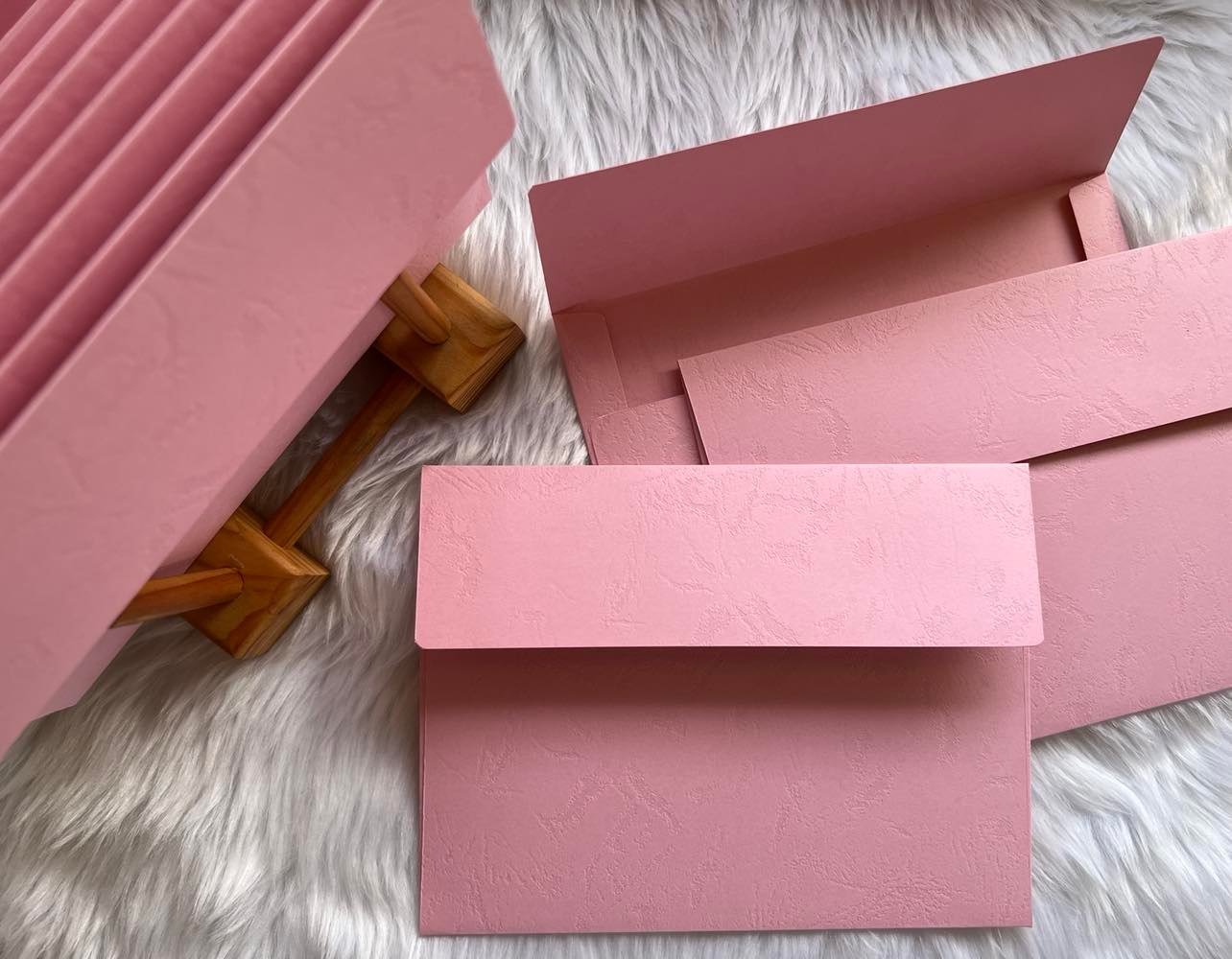 10pcs. 5R Matte Light Pink Wedding Envelope 220gsm fits 5r/5x7 inches ...