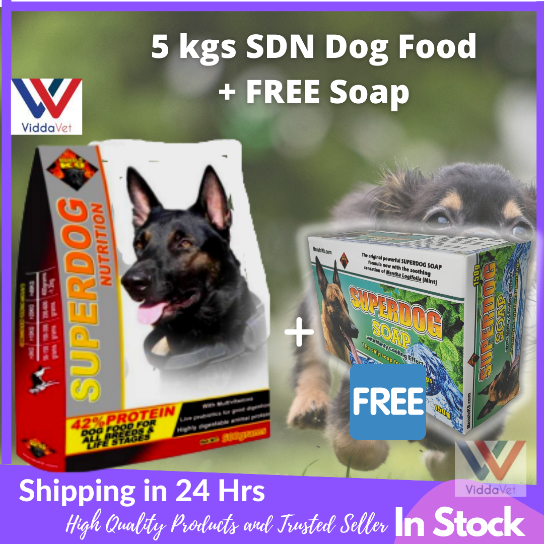 5 kgs Superdog Nutrition MANALO K9 Official SDN dog food + one Superdog ...