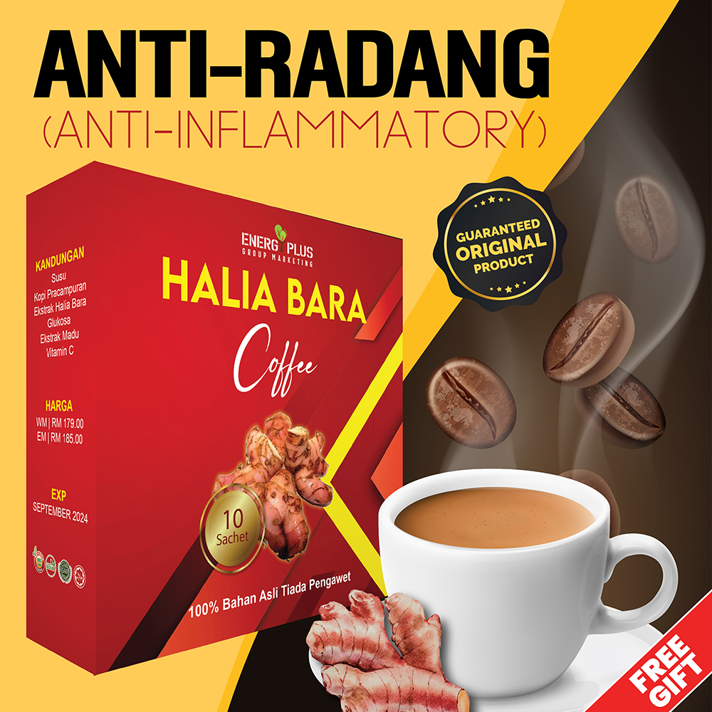 [2 box] Kopi Halia Bara Tanpa Gula Putih (Stevia Pemanis Semulajadi ...