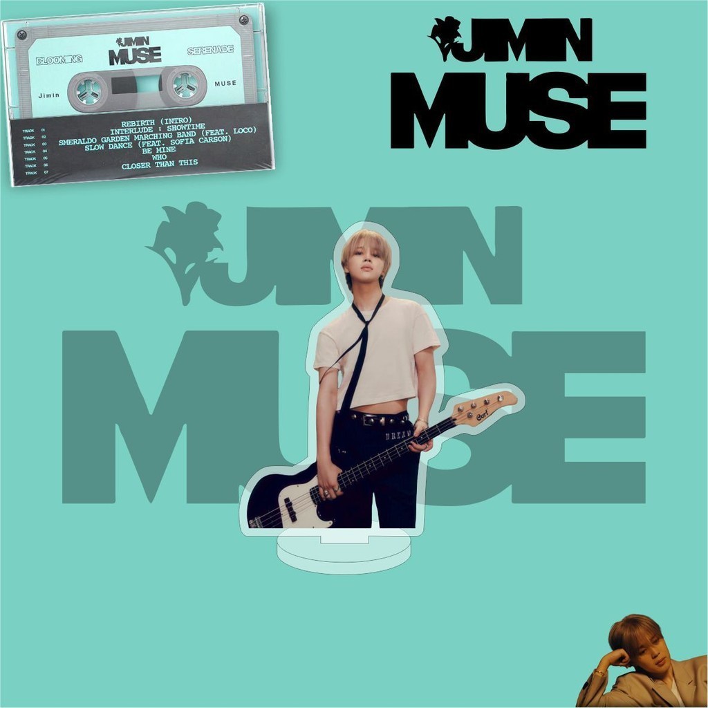 Kpop BTS Jimin New Album MUSE Acrylic Double-sided Standing Plaque ...