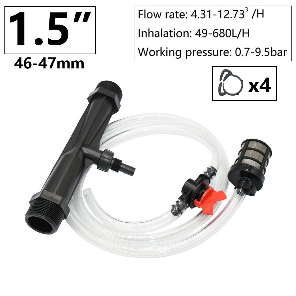 Venturi Fertilization System 1/2 3/4 1 1.5 Inch Irrigation Venturi ...