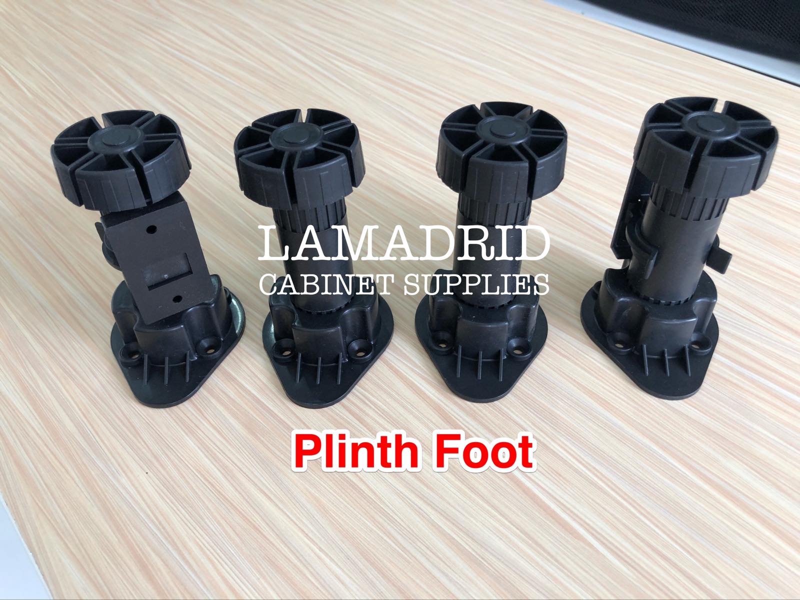 Adjustable Height Plastic Plinth Leg Foot Black 4 pcs | Lazada PH