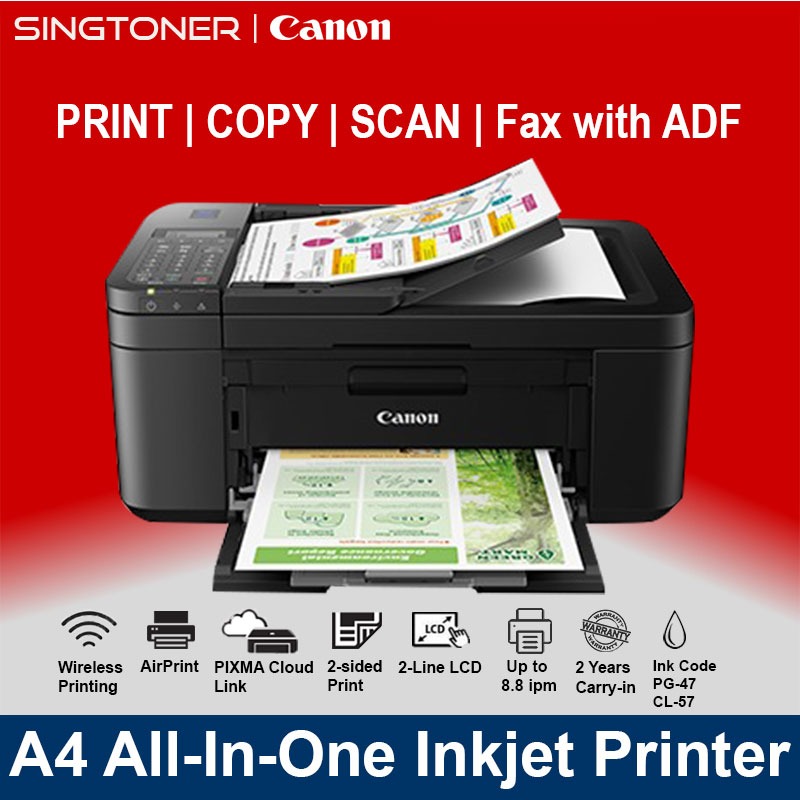 [Local Warranty] Canon PIXMA E4570 Wireless All-In-One Low-Cost ...