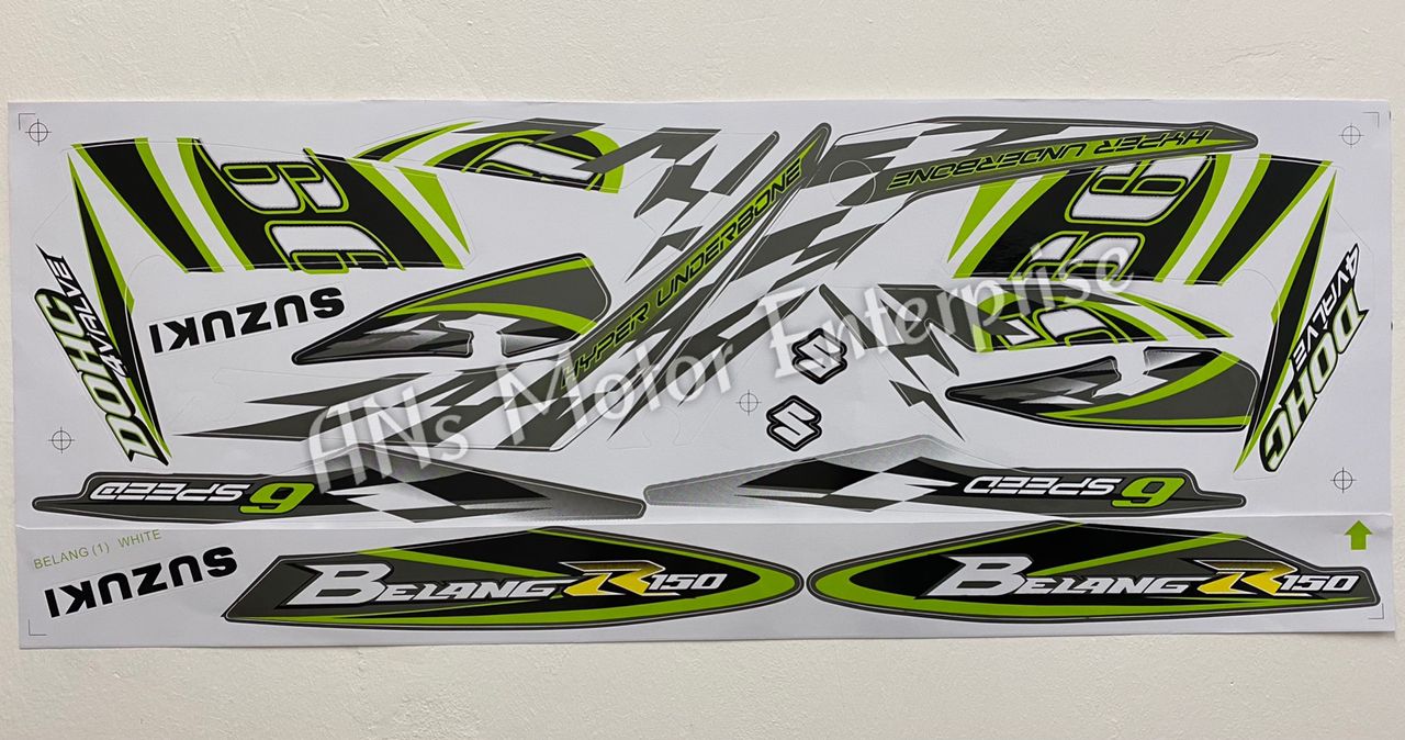 BELANG 150 R (1) STICKER BODY STRIPE SUZUKI - READY STOCK | Lazada