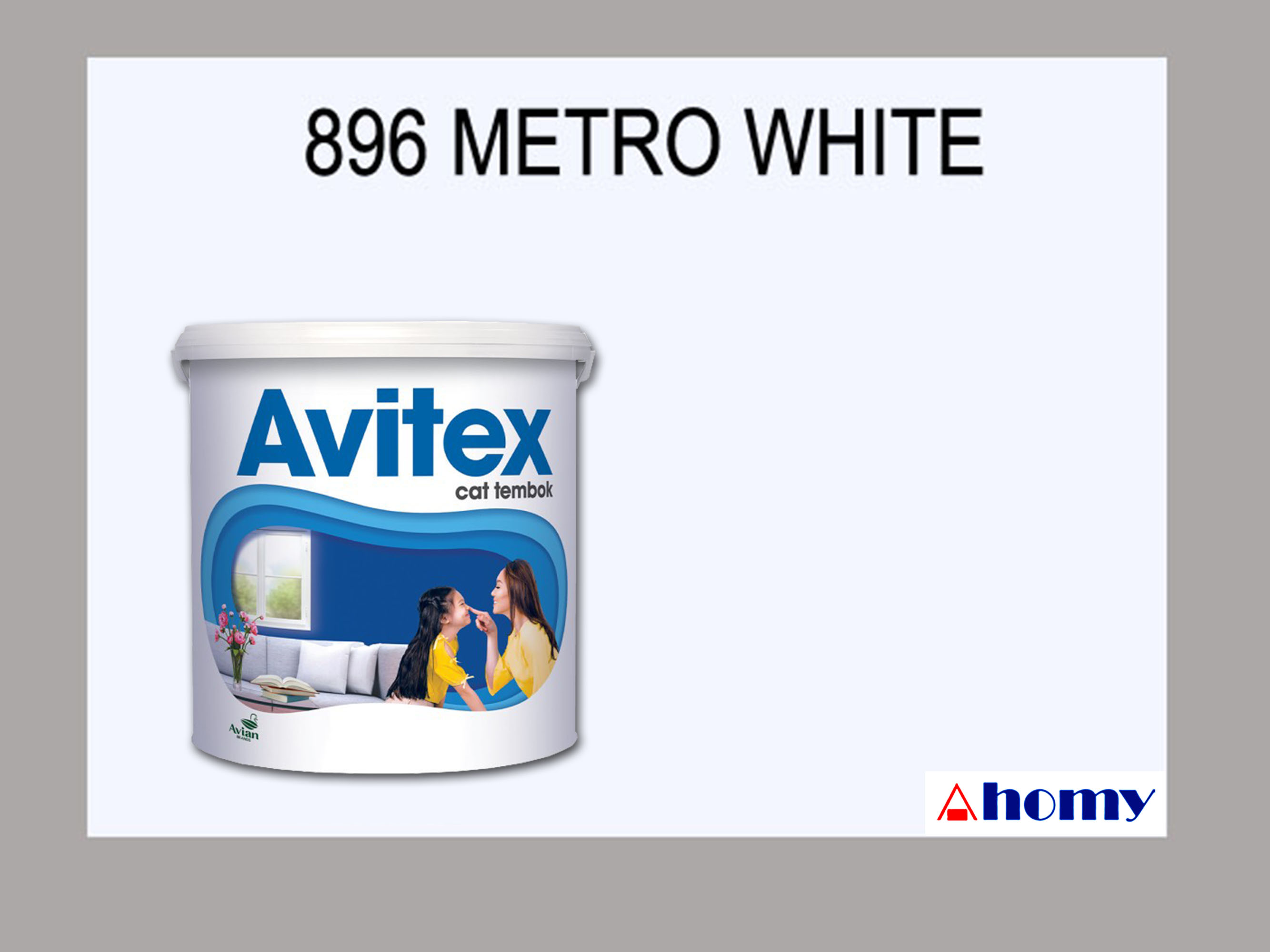 cat tembok avitex metro white (MW) 5kg indoor | Lazada Indonesia