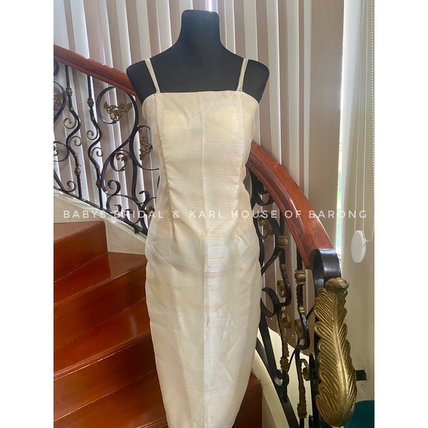 Filipiniana Inner dress Pinya Organza w/ lining | Lazada PH