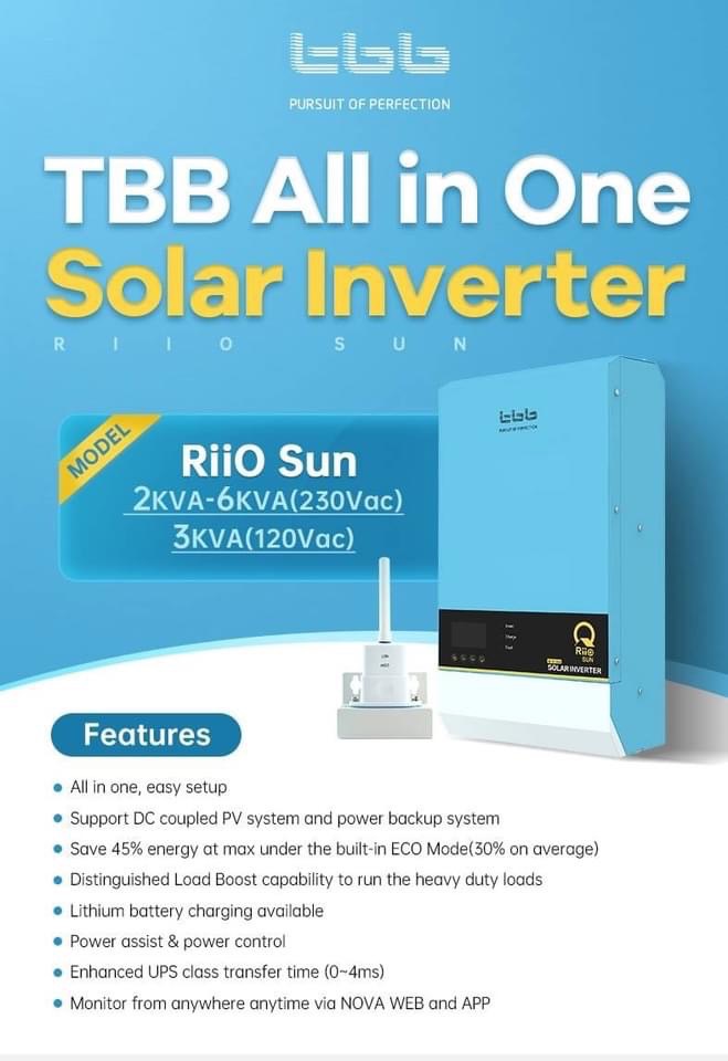 TBB hybrid offgrid inverter 3kW-6kW อินเวอเตอร์ไฮบริดออฟกริดชนิดหม้อ ...