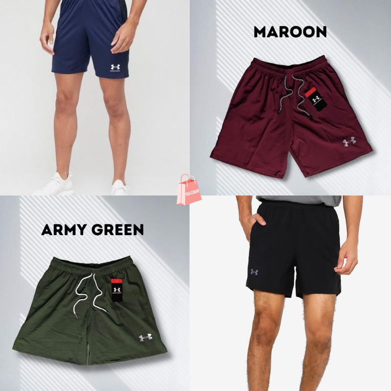 FELIZQUE Men's UA Print Taslan Running Sports Short | Lazada PH