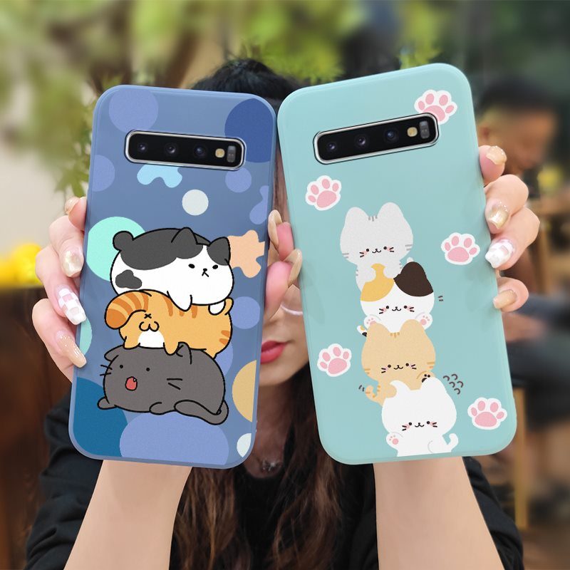 Liquid silicone shell cute Phone Case For Samsung Galaxy S10/SM-G973N ...