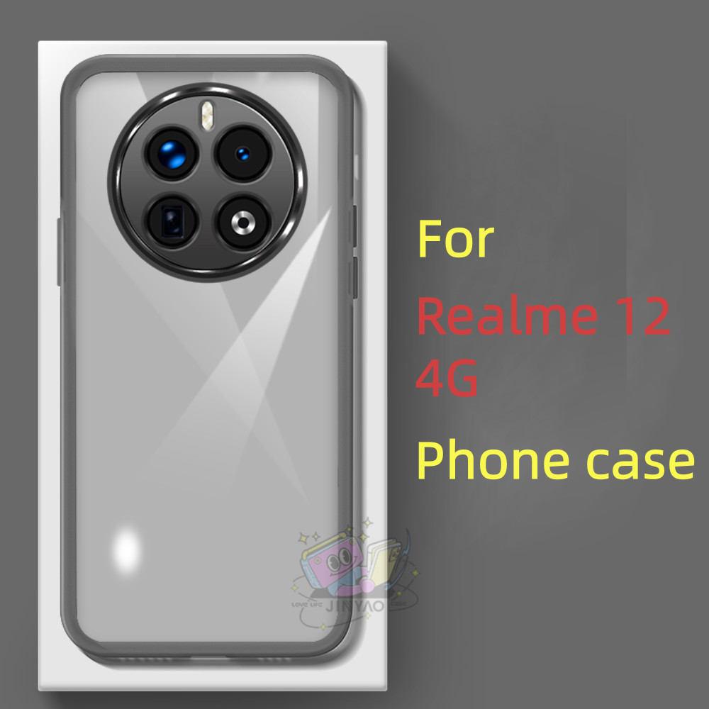 【Popular】For Realme 12 4G Phone case transparent Lens protector Grip ...