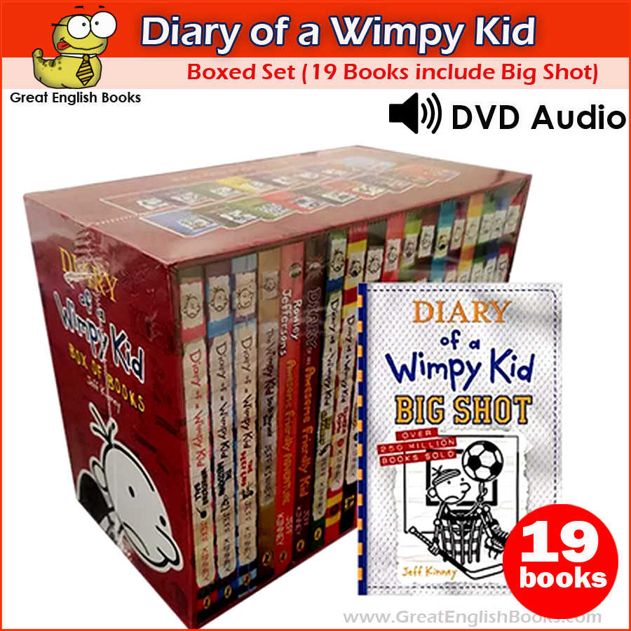 (In Stock) 19เล่ม Free ไฟล์เสียง Diary of Wimpy Kid เซต 19 เล่ม หนังสือ ...