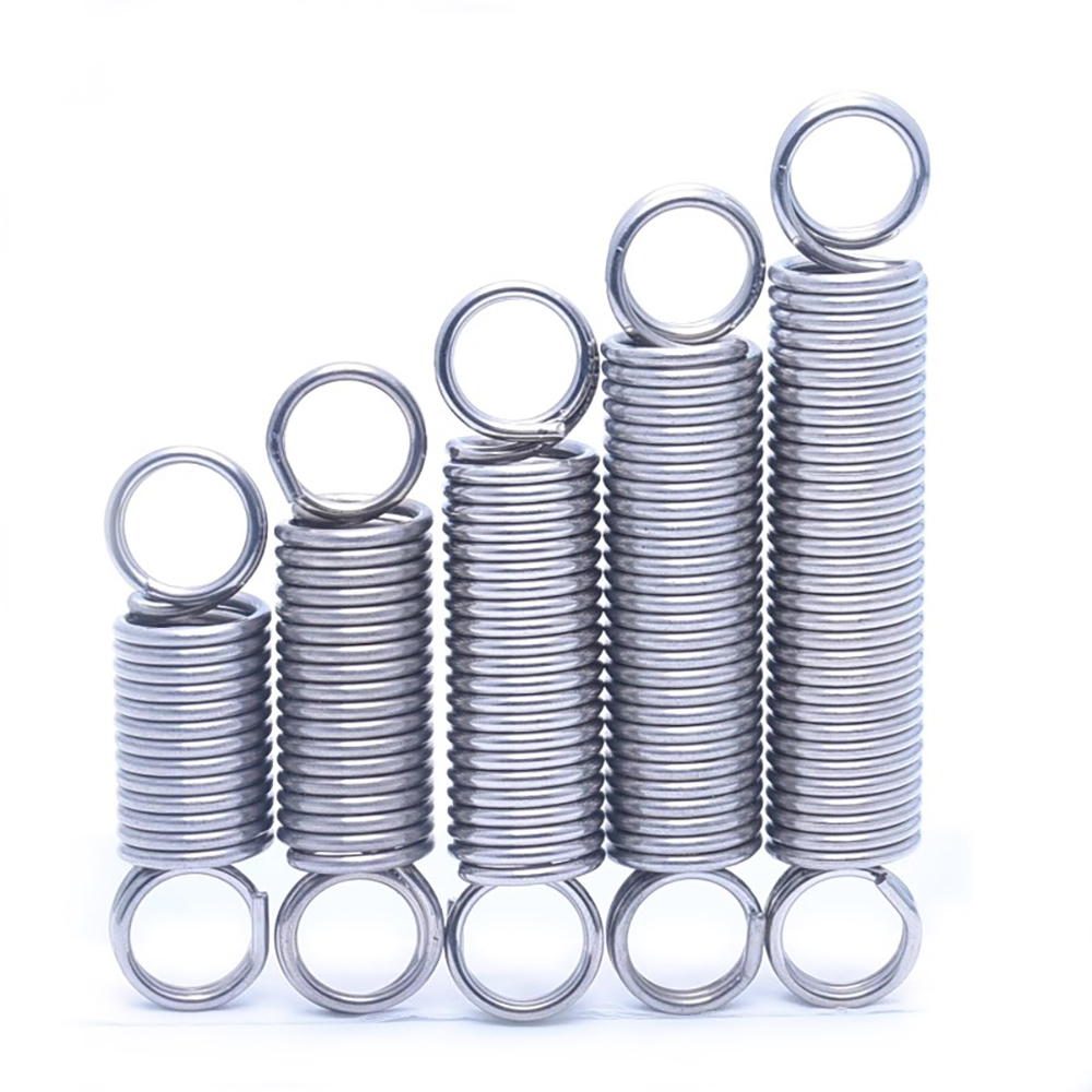 2Pcs 304 Stainless Steel Extension Spring Wire Dia 1.5mm O Ring Hook ...