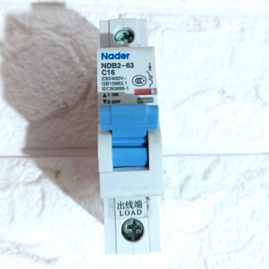 MCB nader 16A 32A 63A mcb AC DC 1P mcb c32 c16 c63 | Lazada Indonesia