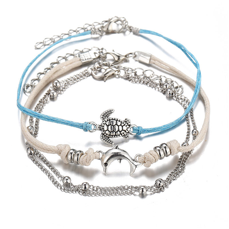 【EDXS Store】Summer Sea Shell Bracelet Bangle for Women Foot on Leg ...