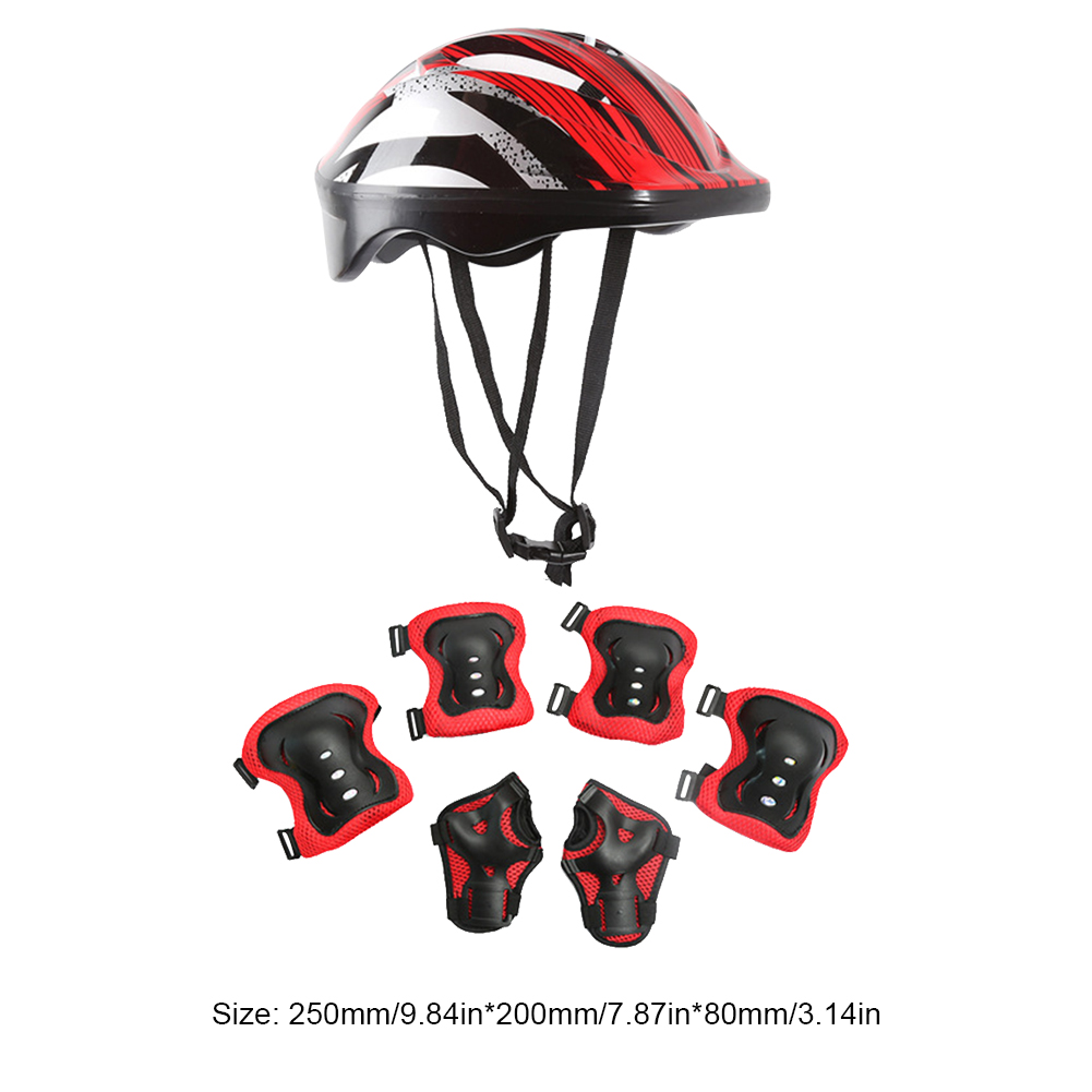 【Must-have】 7Pcs Bicycle Sport Protective Gear Set with Wrist Guards ...
