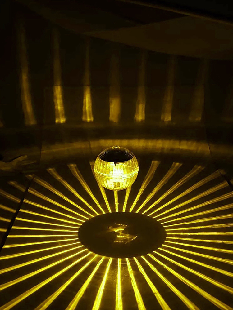 Led Solar Floating Lamp Swimming Pool Solar Panel Powered Pond ...