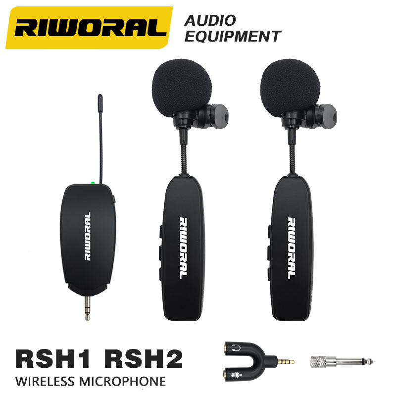 RIWORAL RSH2 UHF ไมค์อัดเสียง ไมโครโฟนแบบหนีบเสื้อ วางได้ทุกที่ ...