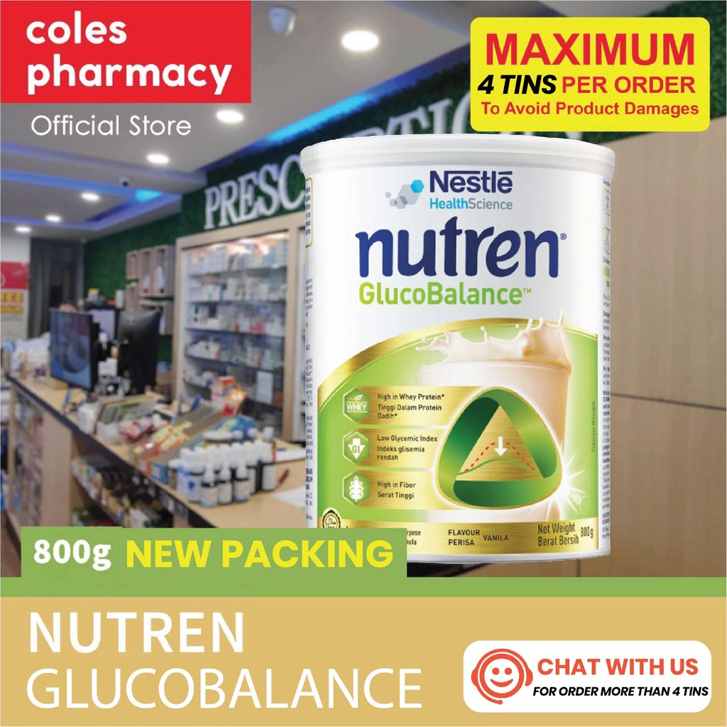 NESTLE NUTREN DIABETIC DIABETIK GLUCOBALANCE 800G | Lazada