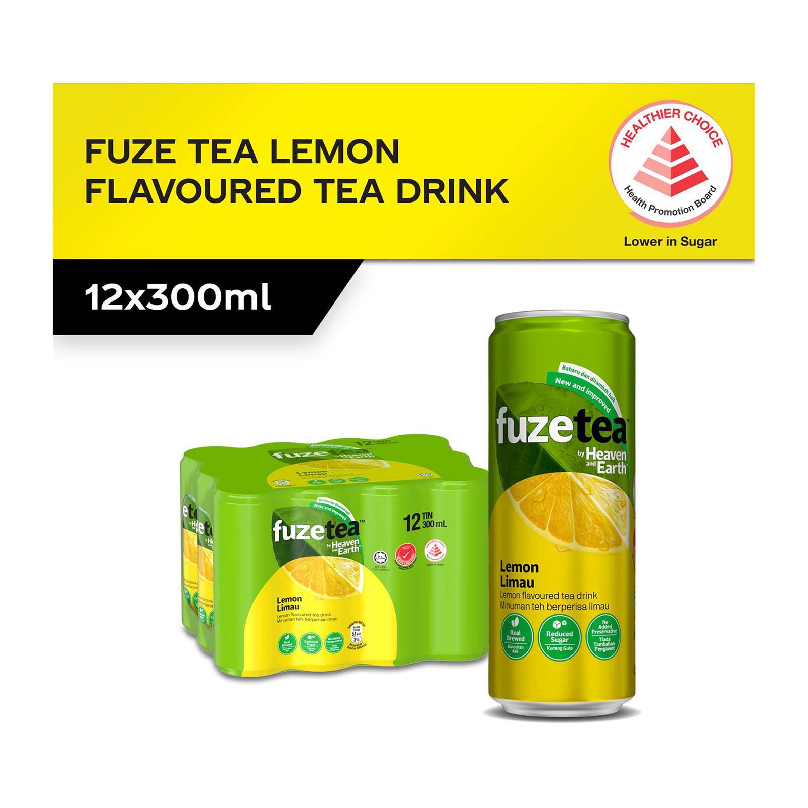 Fuze Tea Lemon Flavoured Tea (12 x 300ML) | Lazada Singapore