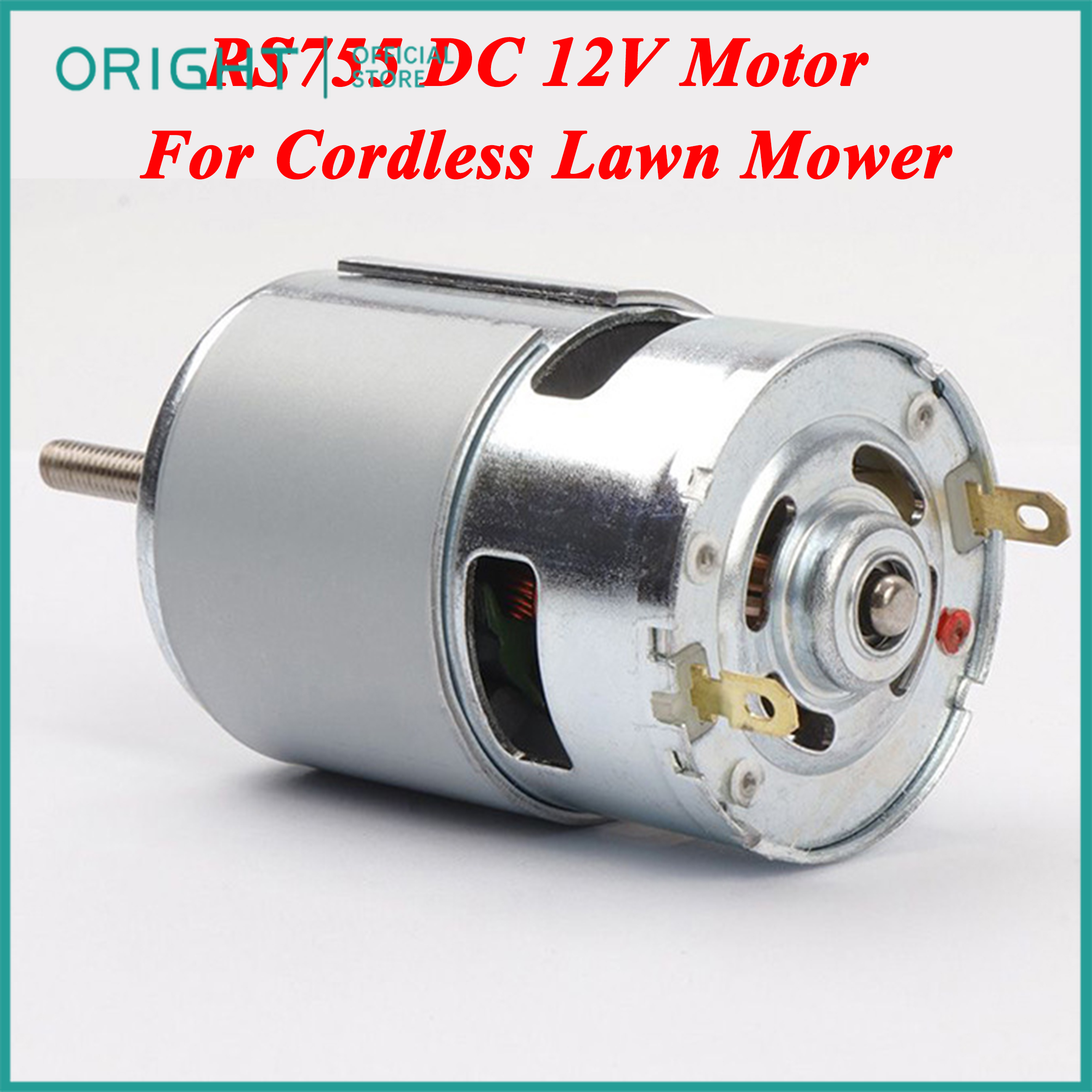 RS755 DC 12V Motor For Lawn Mower Cordless Grass Cutter Lawn Mower ...