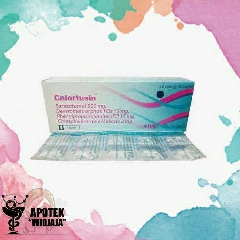 calortusin tab tablet obat batuk pilek 100's 100 / box | Lazada Indonesia