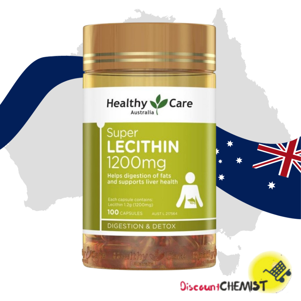 [100% IMPORTED PREMIUM] HEALTHY CARE Super Lecithin 1200MG (100 ...
