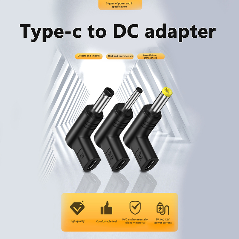 USB C PD To DC Power Connector Universal 5/9/12V Type C To DC Jack Plug ...