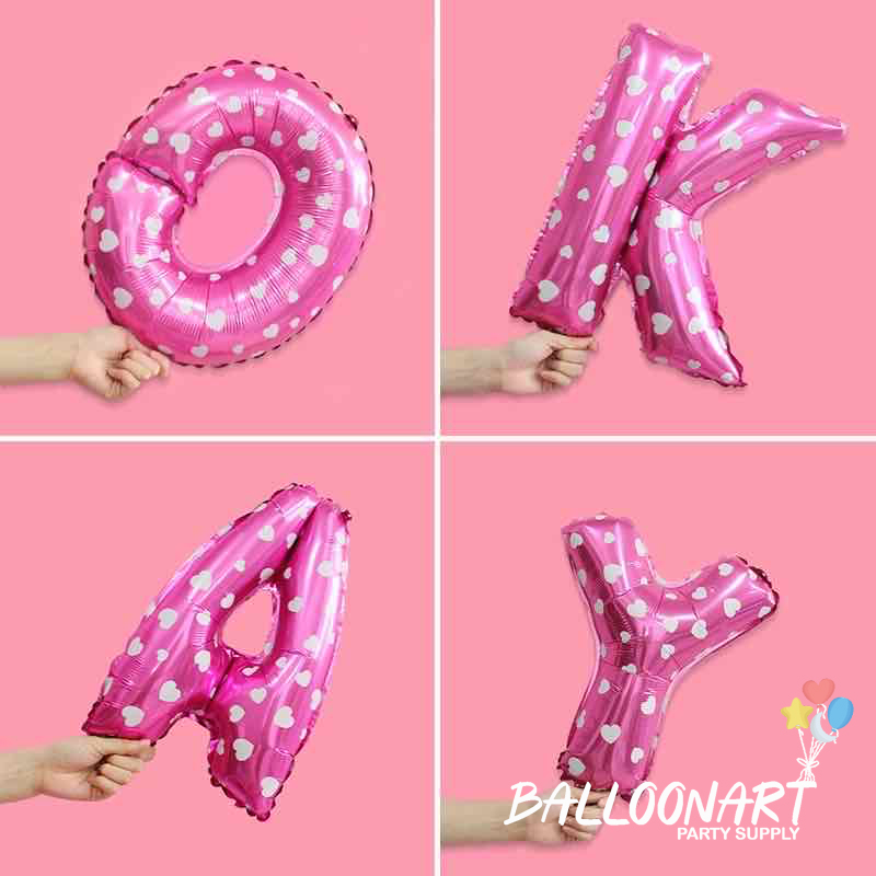 Balon Huruf 40cm Pink/Balloon Foil Letter Alphabeth 16inch | Lazada ...