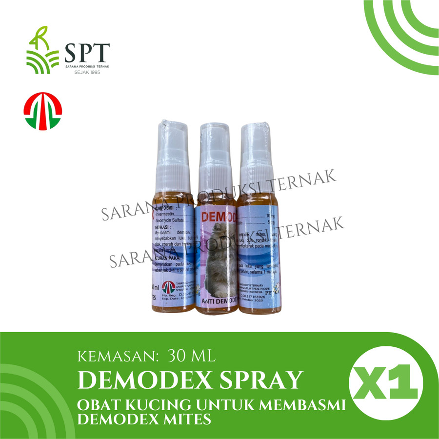 DEMODEX SPRAY CAT 30 ML OBAT KUCING DEMODEX MITES SCABIES TAMASINDO ...