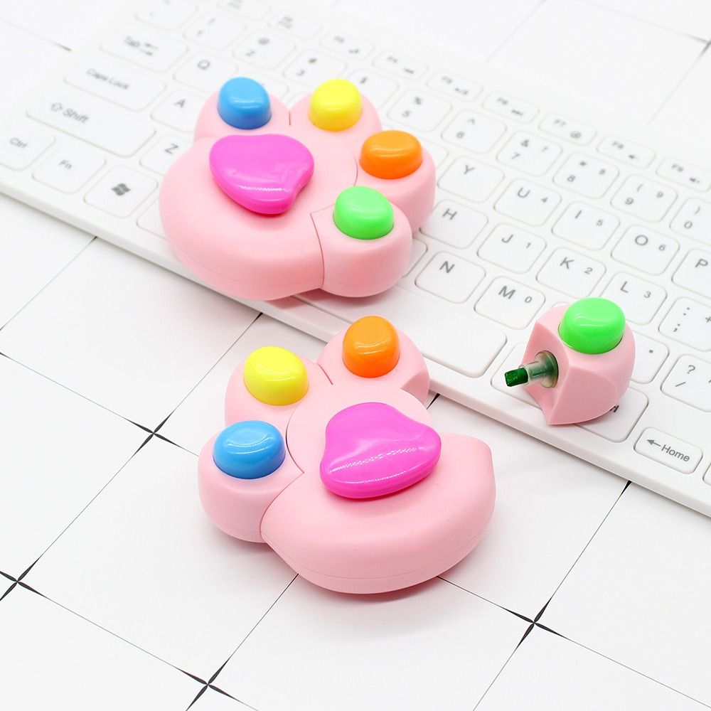 Stamps Cartoon Cat Paw Highlighter Pen Graffiti Handmade Funnyl ...