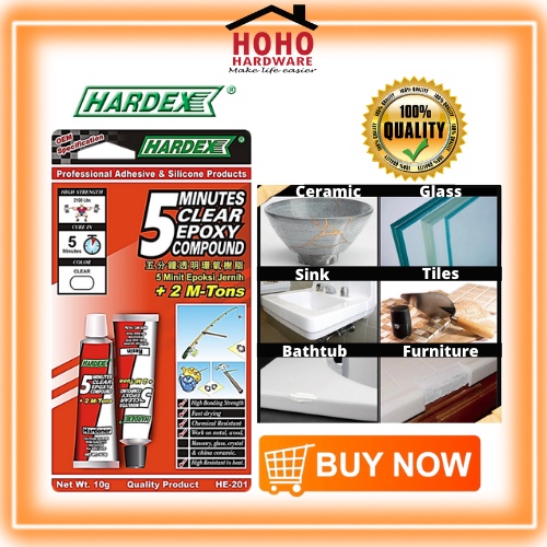 HARDEX 5 MINUTES CLEAR EPOXY COMPOUND HE 205 | Lazada