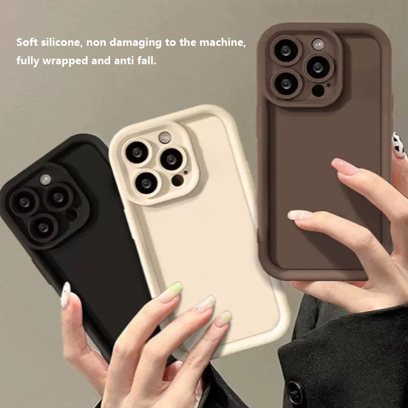 Tokifu For Redmi 14C Back Cover Matte Simple Solid Color Soft Silicone ...