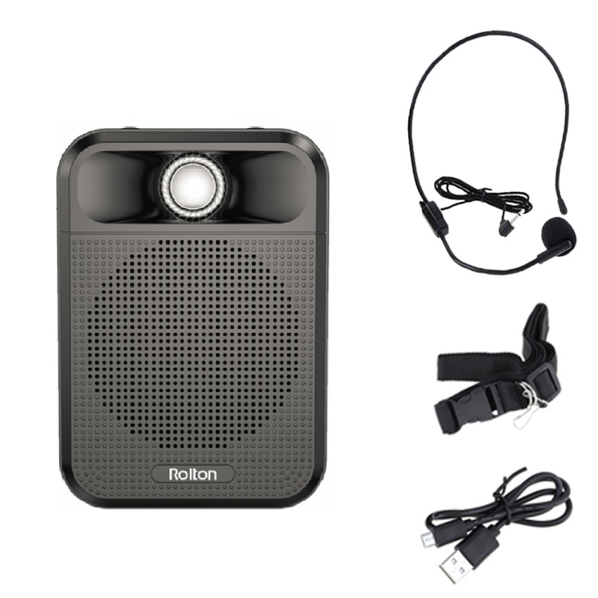 Rolton K700 Portable Loud Speaker Voice Amplifier with Mic Dual Speaker ...