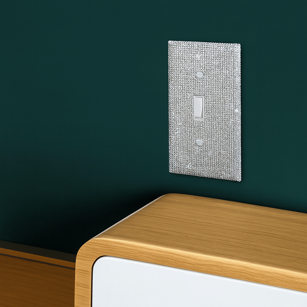 Fashion Sparkling Switch Decorative Cover Flashing Dustproof Socket ...