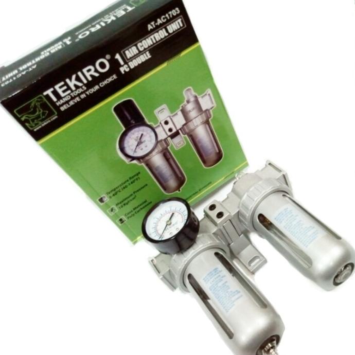 TEKIRO 0.5 INCH DOUBLE AIR FILTER REGULATOR KOMPRESOR BEST SELLER ...