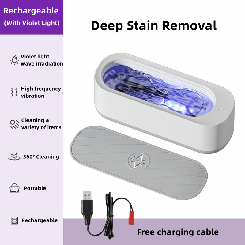 🔥SG Stock🔥Ultrasonic Cleaner Machine Portable Eyeglass Glasses Cleaner ...