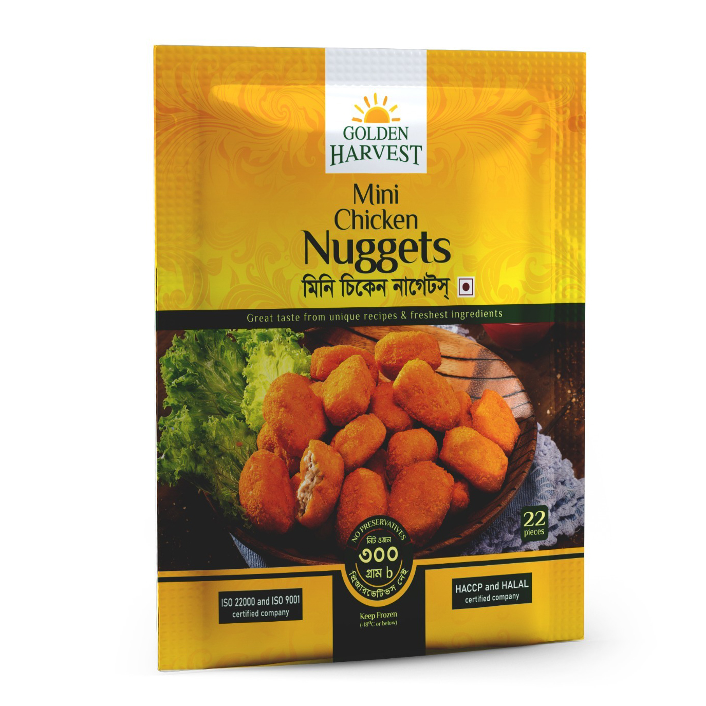 Golden Harvest Mini Chicken Nuggets – 300g (22 Pieces) | Crispy ...