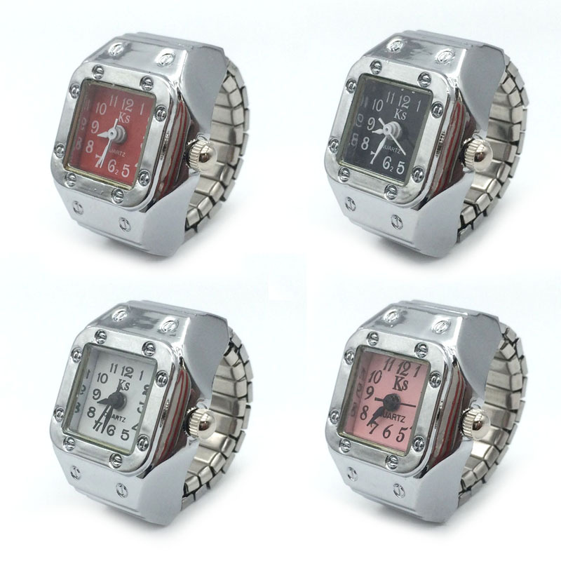 【High-quality】Mini Fashion Alloy Silver Case Finger Watch for Men and ...