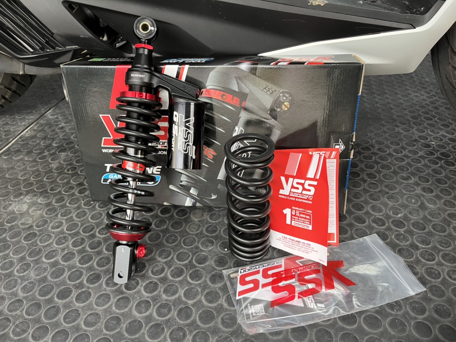 โช้คหลัง YSS G-SPORT SMOOTH สำหรับ CLICK160 ตรงรุ่น ความสูง340mm ...