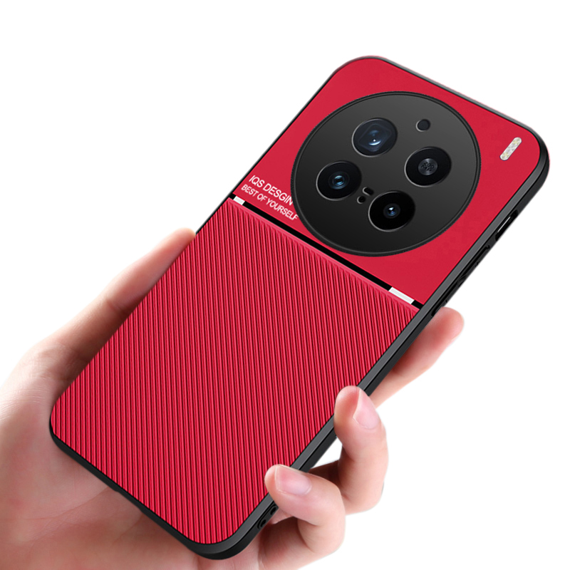 New Phone case Vivo X200 Pro Back cover Rough Cross Patterned Magnetic ...